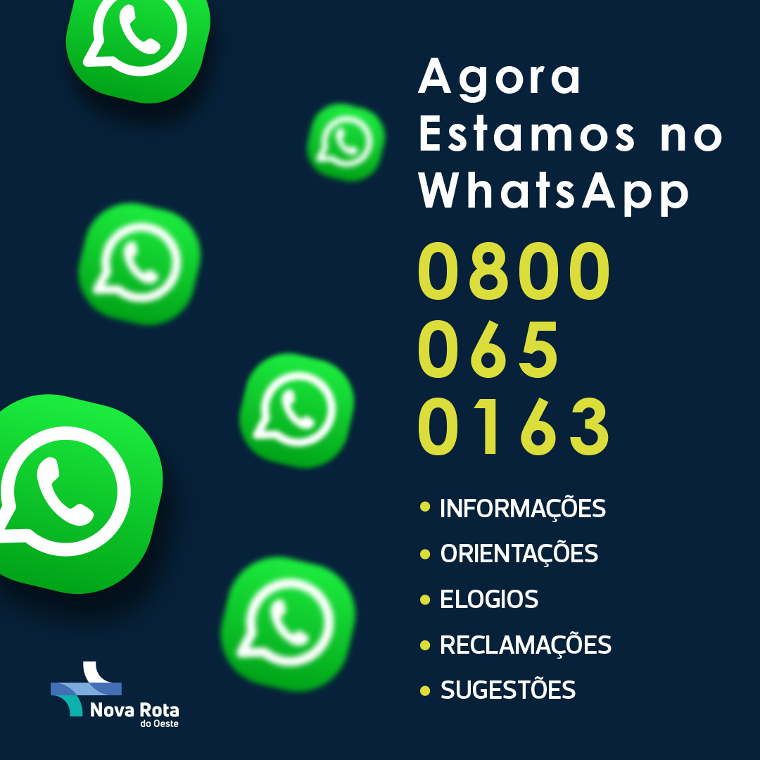 BR-163 mais acessível: Nova Rota lança WhatsApp para emergências e ...